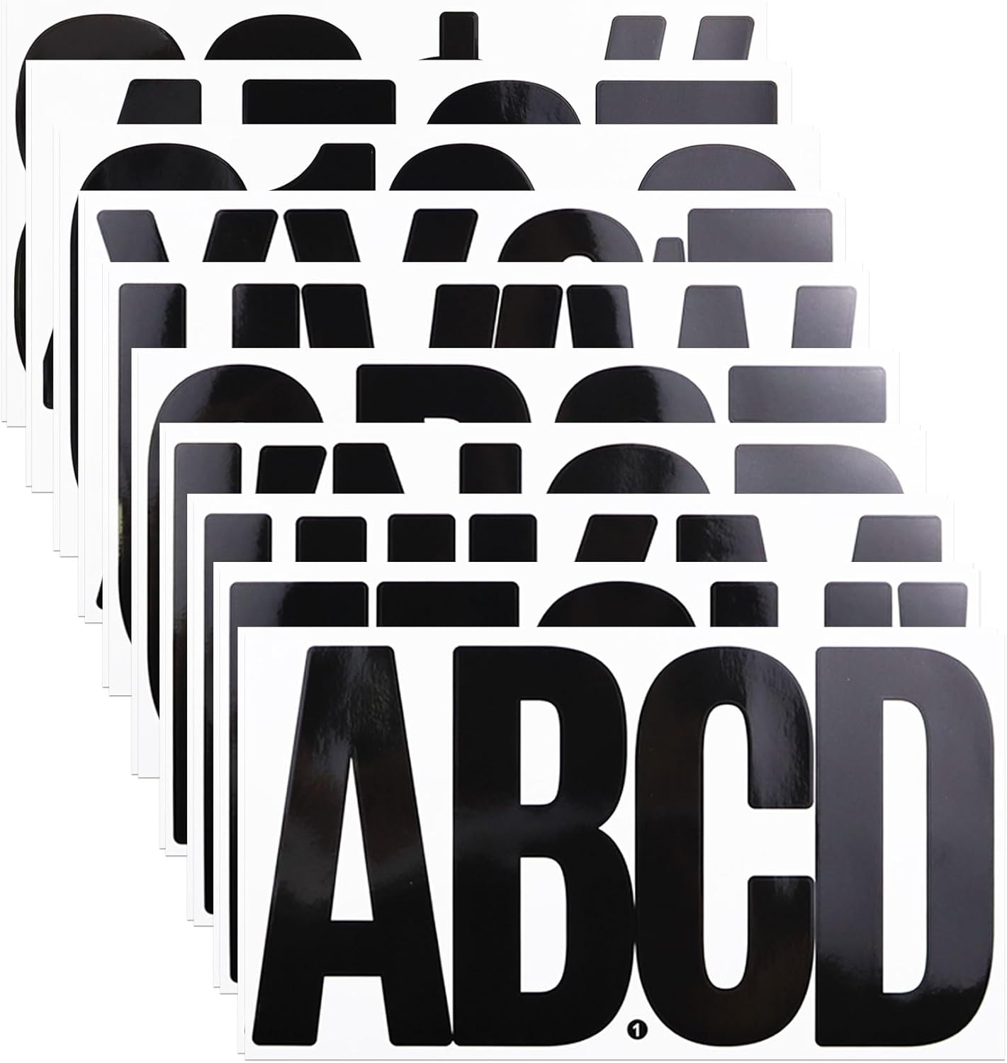 Amazon.com: 20 Sheets 6 Inch Letter Number Stickers, Self Adhesive ...