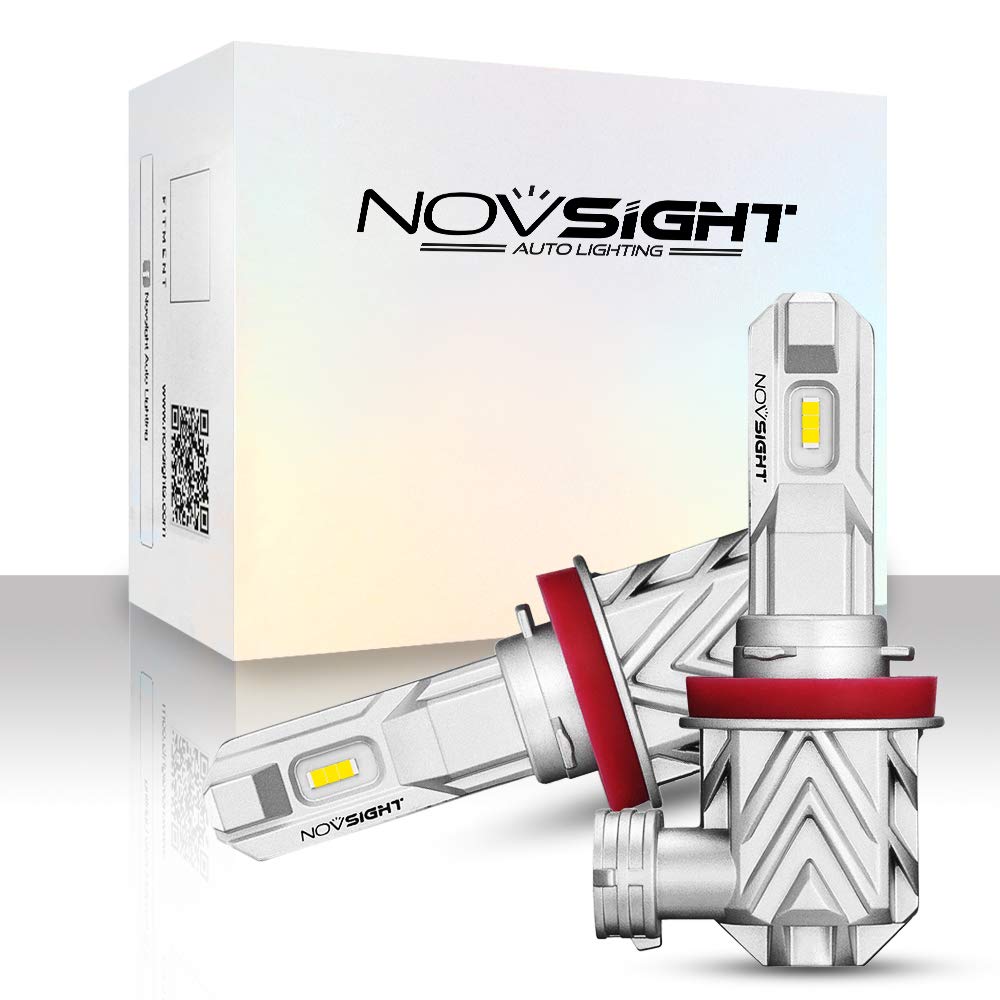NOVSIGHT N35 Serices H11 H8 H9 LED Headlight Bulbs - Extremely Bright ...