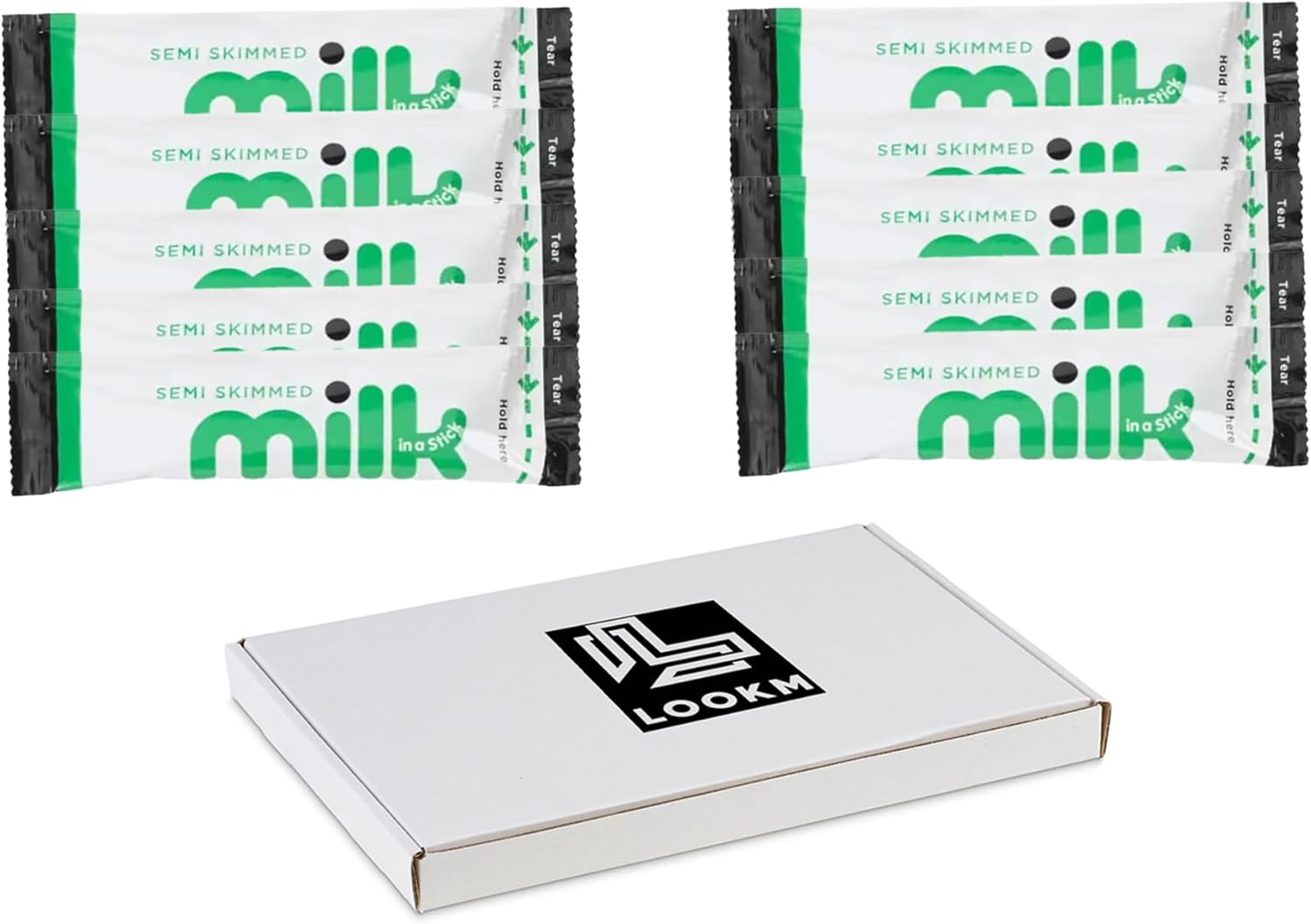 30x Semi Skimmed Milk Stick Sachets - Ideal for Travel, Camping, Office ...