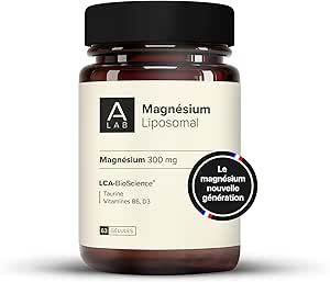 A-LAB Magnesium Liposomal 300 mg - Anti Stress, Fatigue, Troubles Du Sommeil - Magnésium ...