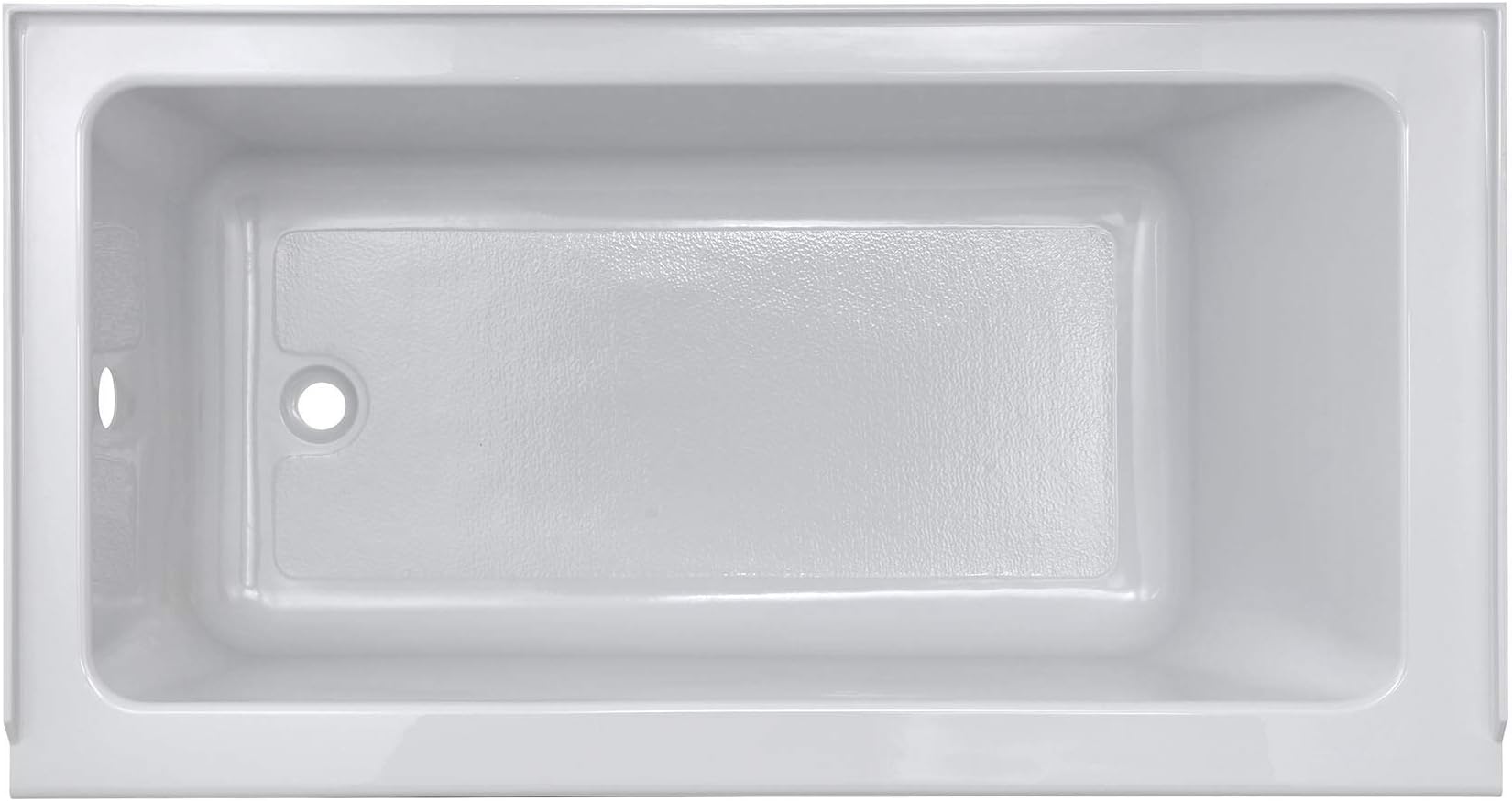 KOHLER K-26109-RA-0 Entity 60-Inch x 30-Inch Alcove Bath with Integral ...