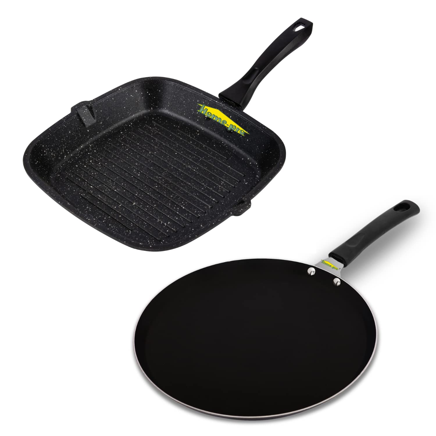 Buy Home-Pro - Grill Pan & Dosa Tawa Black | Non Stick Combos | Pot Pan ...