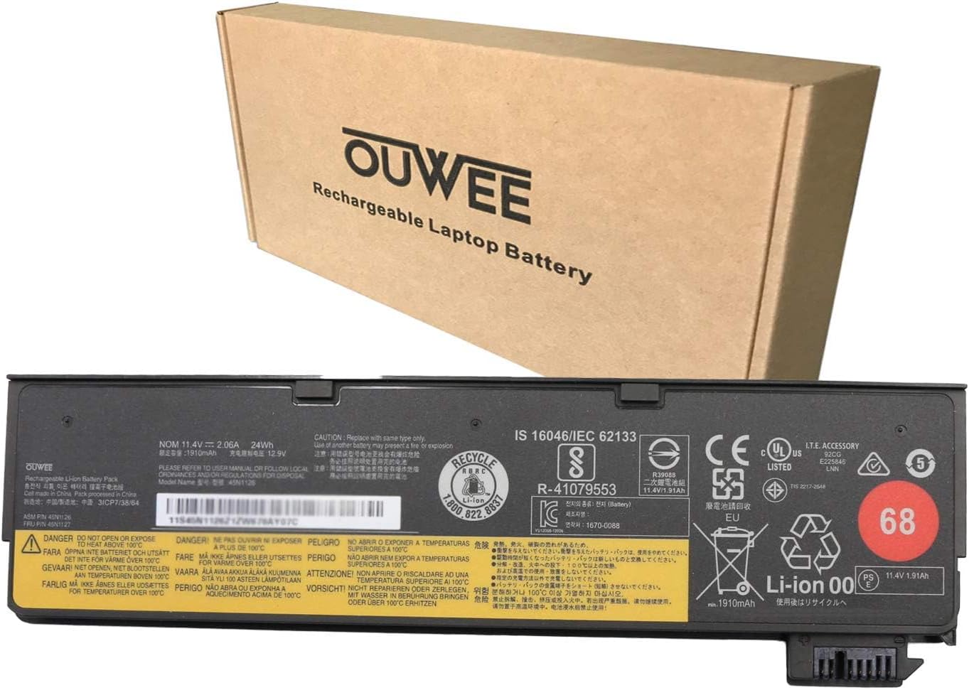 Amazon.com: OUWEE 45N1126 45N1775 45N1127 Laptop Battery Compatible ...