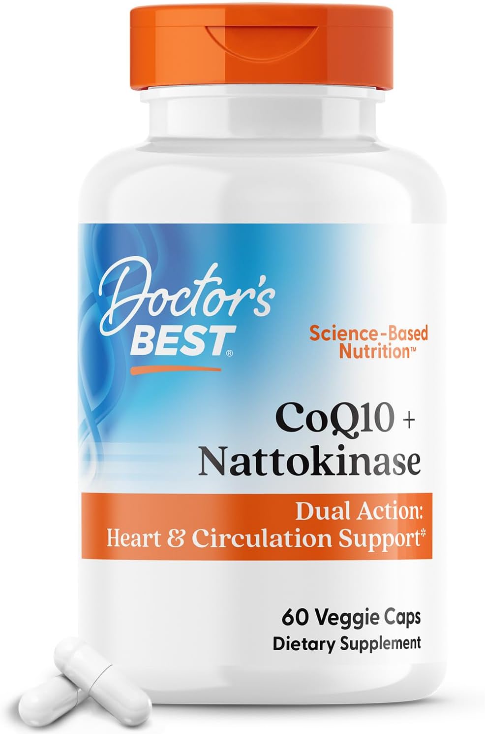 Amazon.com: Doctor's BEST CoQ10 100 mg + Nattokinase 2,000FU, Supports Heart & Circulation ...