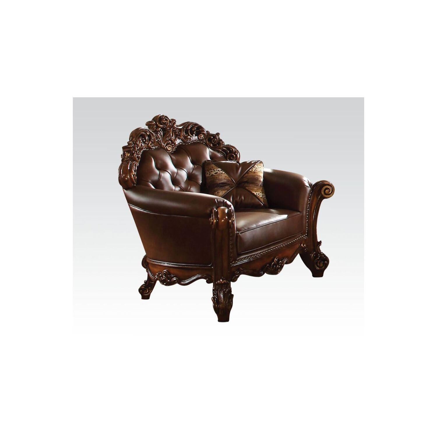 Acme Vendome Chair in Cherry PU