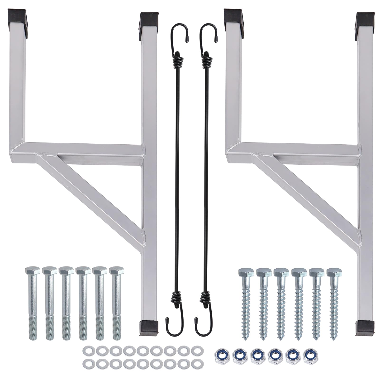 Amazon.com: NBJINGYI 2PCS Aluminum Cargo Trailer Side Mount ladder ...