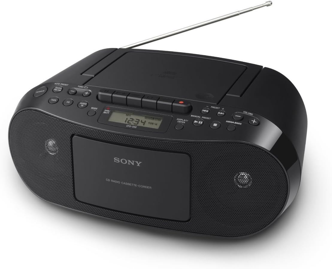 Amazon.com: Sony CFDS01 CD Radio Cassette Recorder - Silver : Electronics