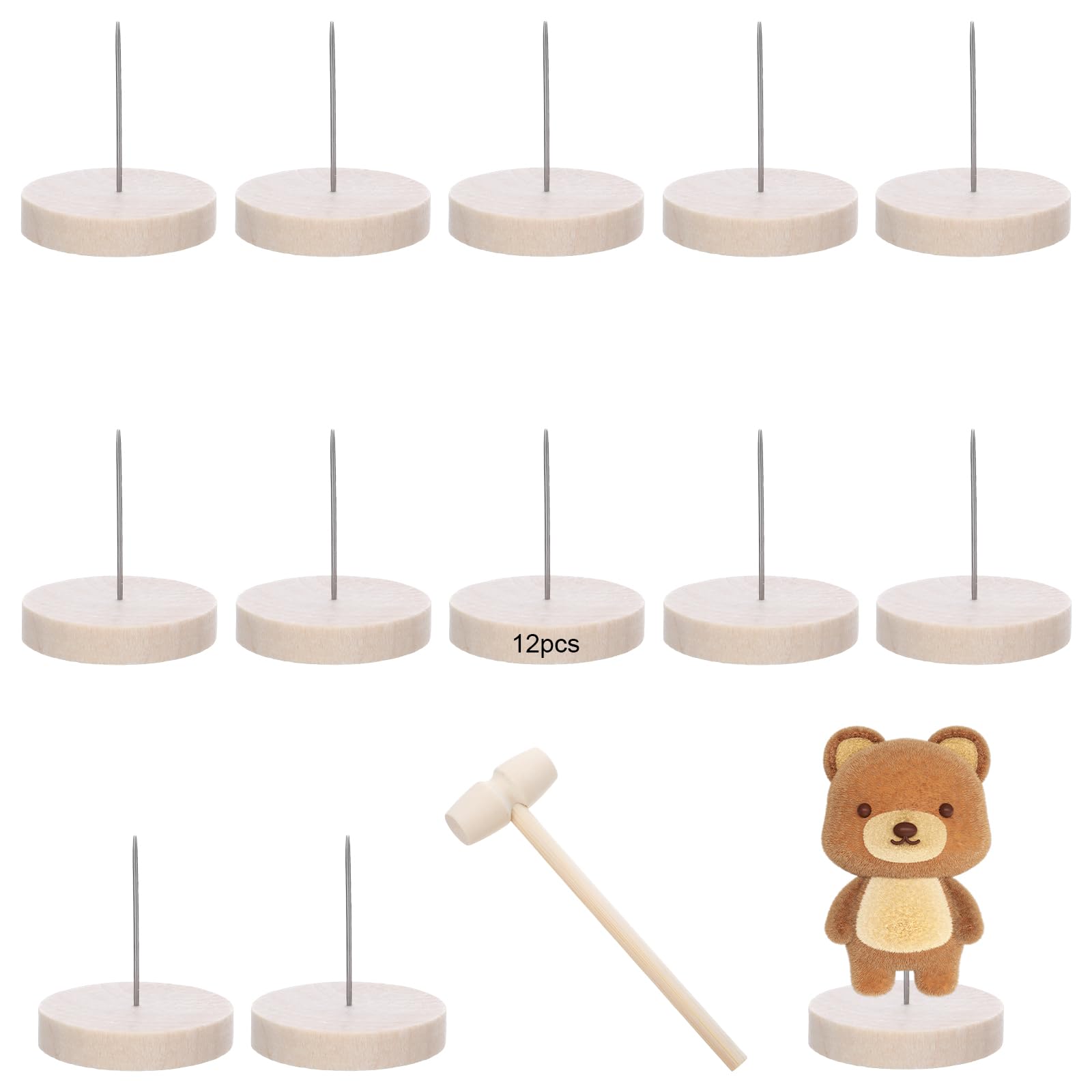 Amazon.com: 12PCS Positive Crochet Doll Stands, Single Needle Knitted ...