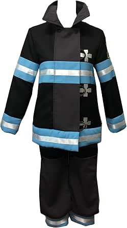 Amazon.com: Nsoking Mens Cosplay Anime Costume Shinra Kusakabe Suit ...