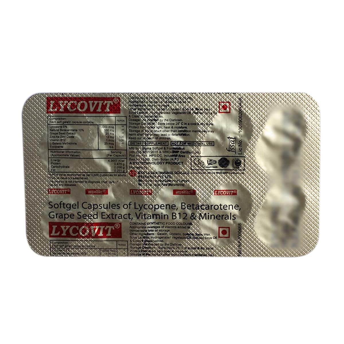 Lycovit - Strip of 10 Capsules : Amazon.in: Health & Personal Care