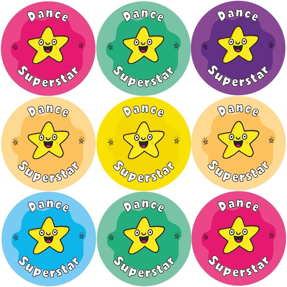 144 Dance Superstar Reward Stickers For Children, Teachers & Parents ...