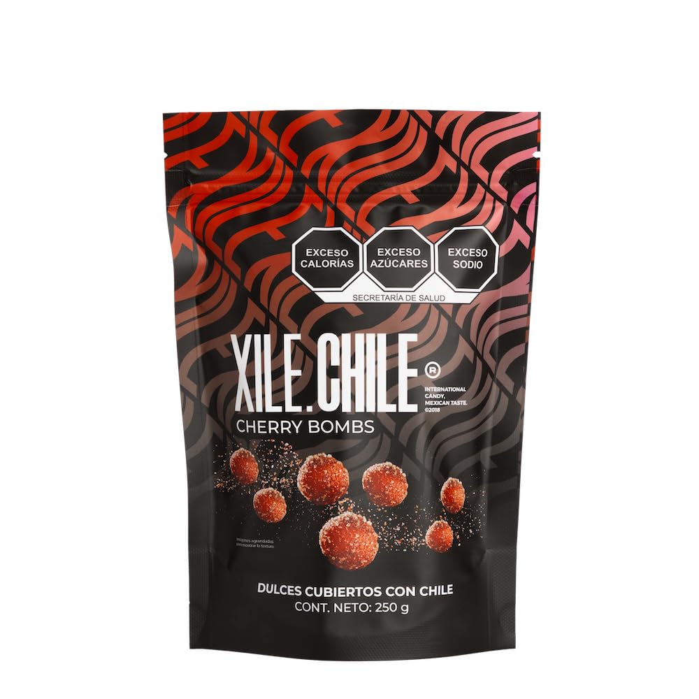 Amazon.com: XILE.CHILE | Bolsa de bombas de cereza enchilados de 8.82 oz. | BOMBAS DE CEREZA ...