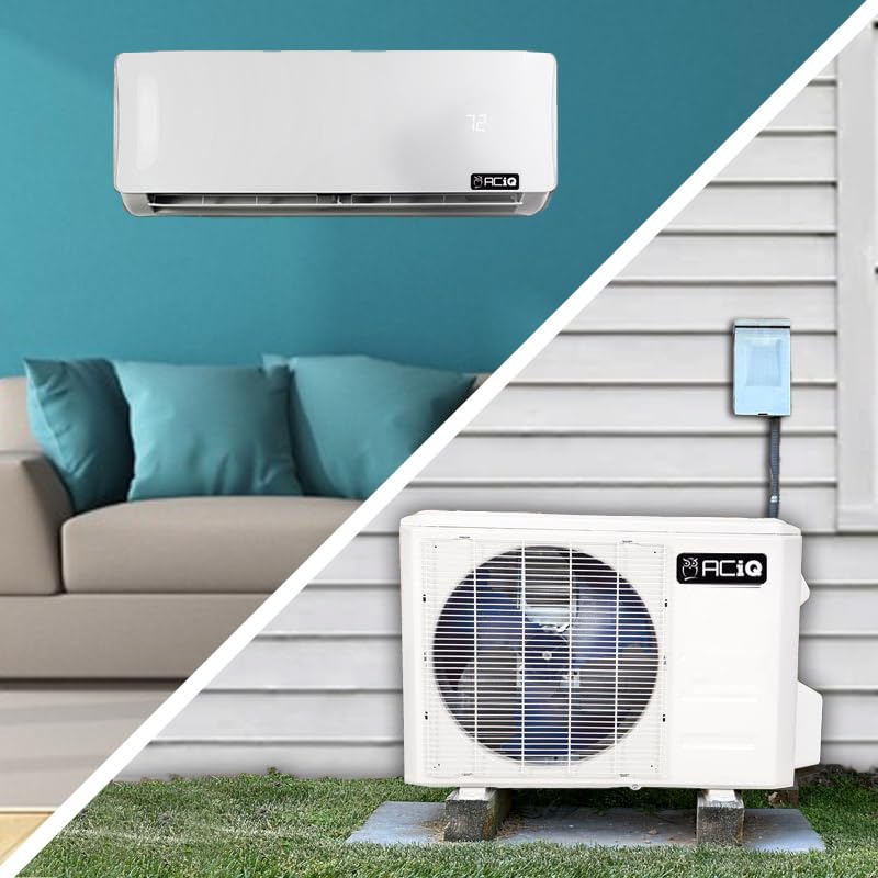 Amazon.com: 9,000 BTU 19 SEER ACiQ Single Zone Wall Mounted Mini Split ...