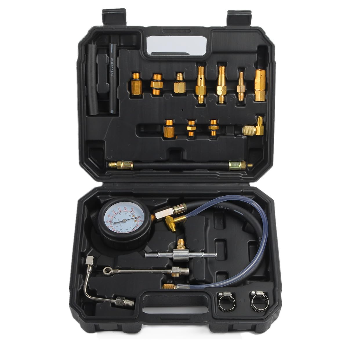 Snapklik.com : TU-114 Auto Fuel Pressure Gauge Tester Kit Gasoline ...