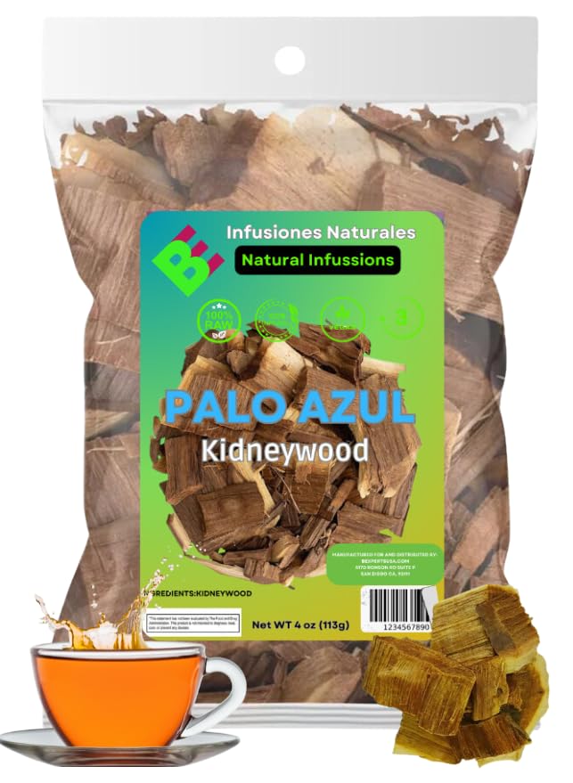 Amazon.com : Palo Azul 4oz (141.g) Herbal Tea | Kidneywood (Blue Stick ...