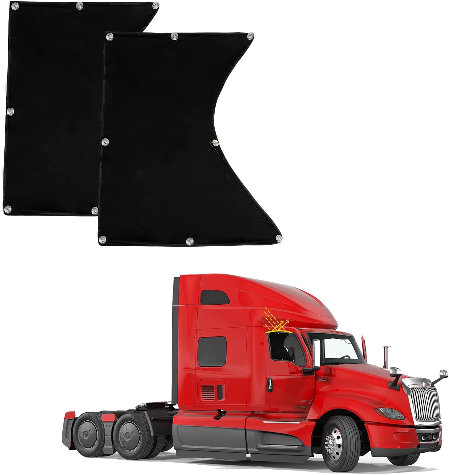 Amazon.com: Side Window Sun Shade for Semi-Truck - Custom Fit for ...