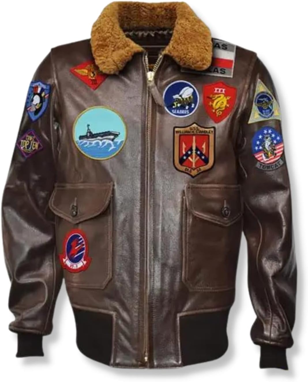 Amazon.com: US Wings Cape Buffalo Maverick G-1 Jacket - Men’s Cape ...