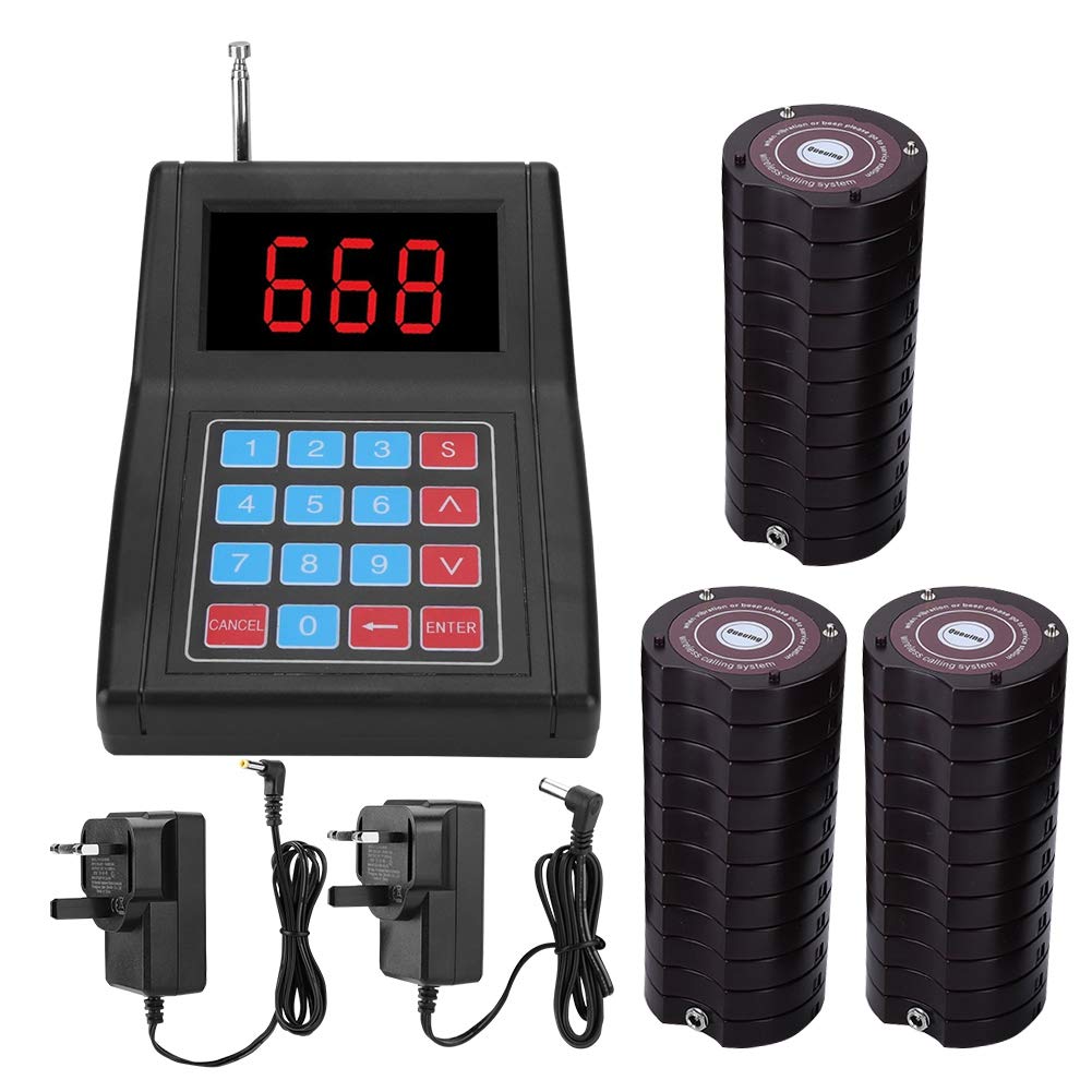 Buy ASHATA Wireless Calling Pager Queuing System Restaurant Waiter ...