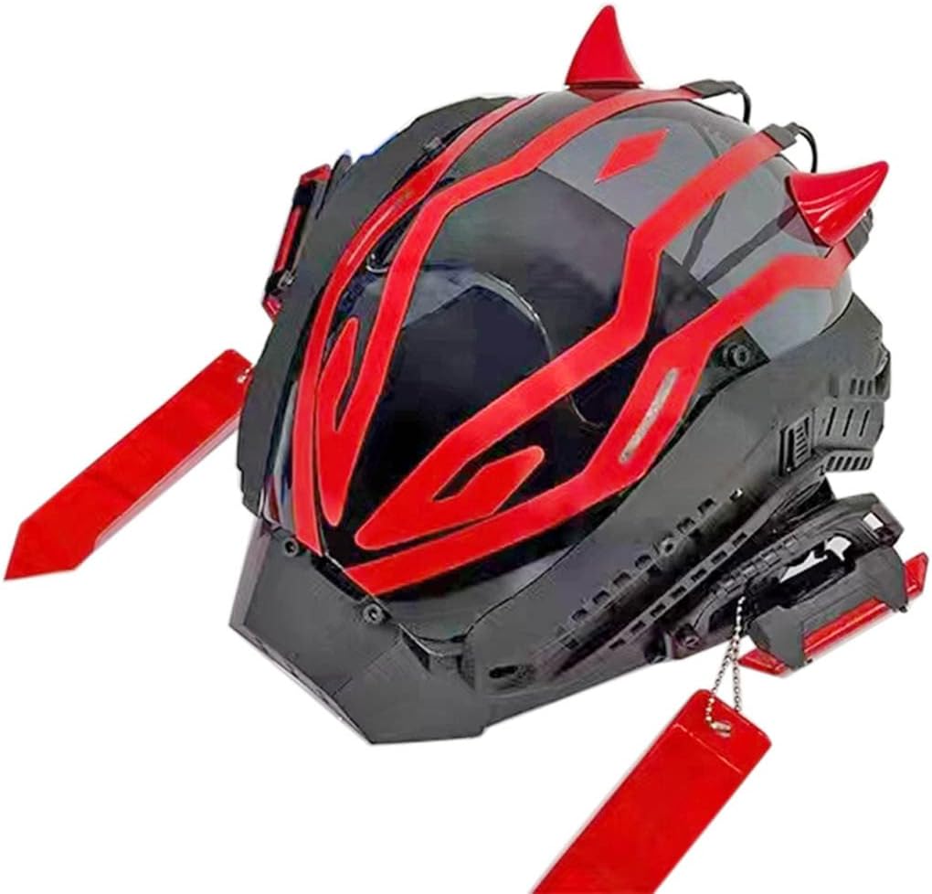 Amazon.com: Ottima Cosplay Punk Helmet Mask for Men Adults with Lights ...
