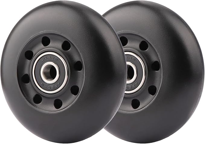 Amazon.com: WHEELGOO 2-Pack 76mm PU Caster Board Replacement Wheel Set ...