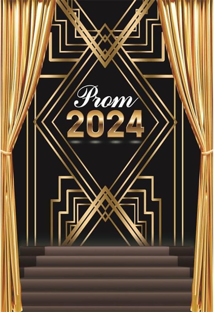 Amazon.com : 2024 Senior Prom Backdrop 6x8ft High School Prom Party ...