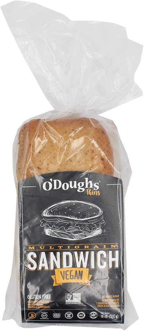 Amazon.com : O'Dough Thins Gluten Free Sandwich Bread, Presliced ...