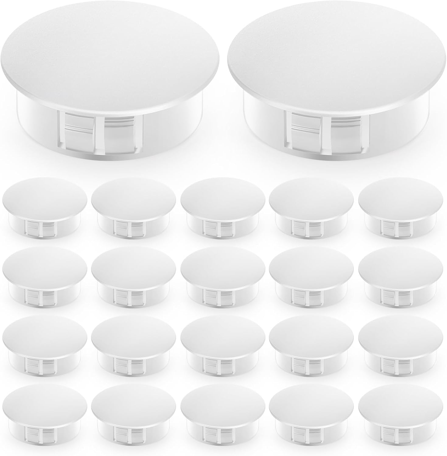 Amazon.com: QCDENG 50PCS 1-1/2" White Plastic Plugs Hole, Round PA66 ...
