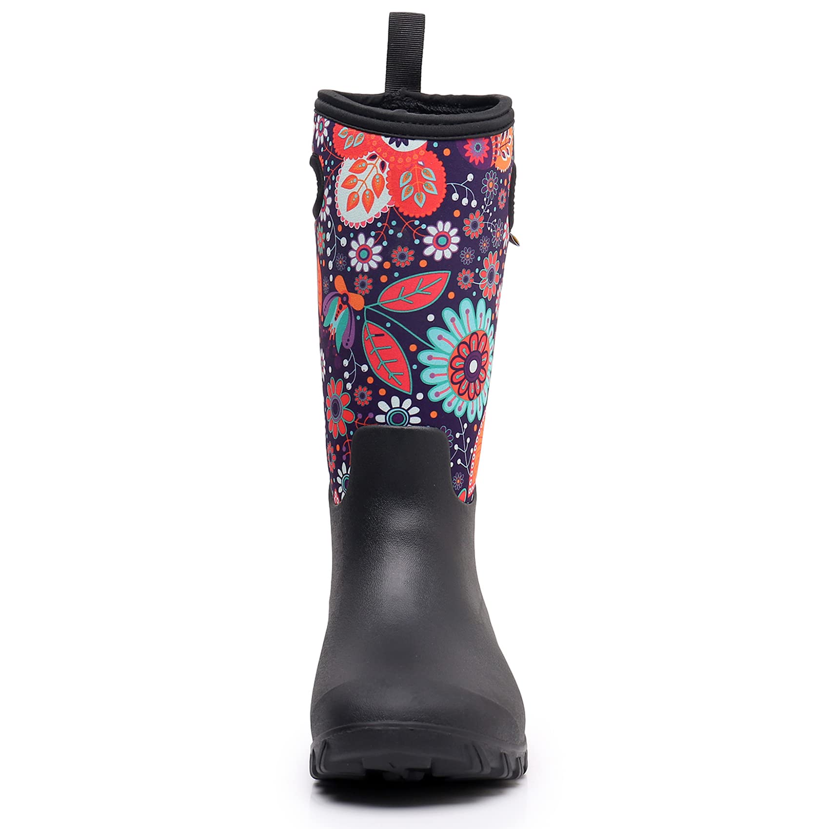 Snapklik.com : Womens Rubber Rain Boots 100% Waterproof Insulated ...
