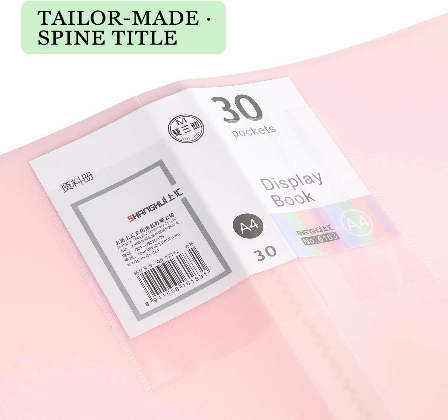 Carpeta con fundas de plástico, carpeta de arte resistente con 30 ...