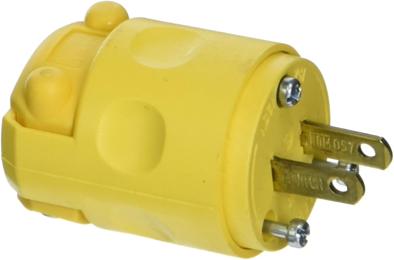 Amazon.com: Leviton 115PV Plug, Vinyl 2 Wire 15 Amp : Tools & Home ...