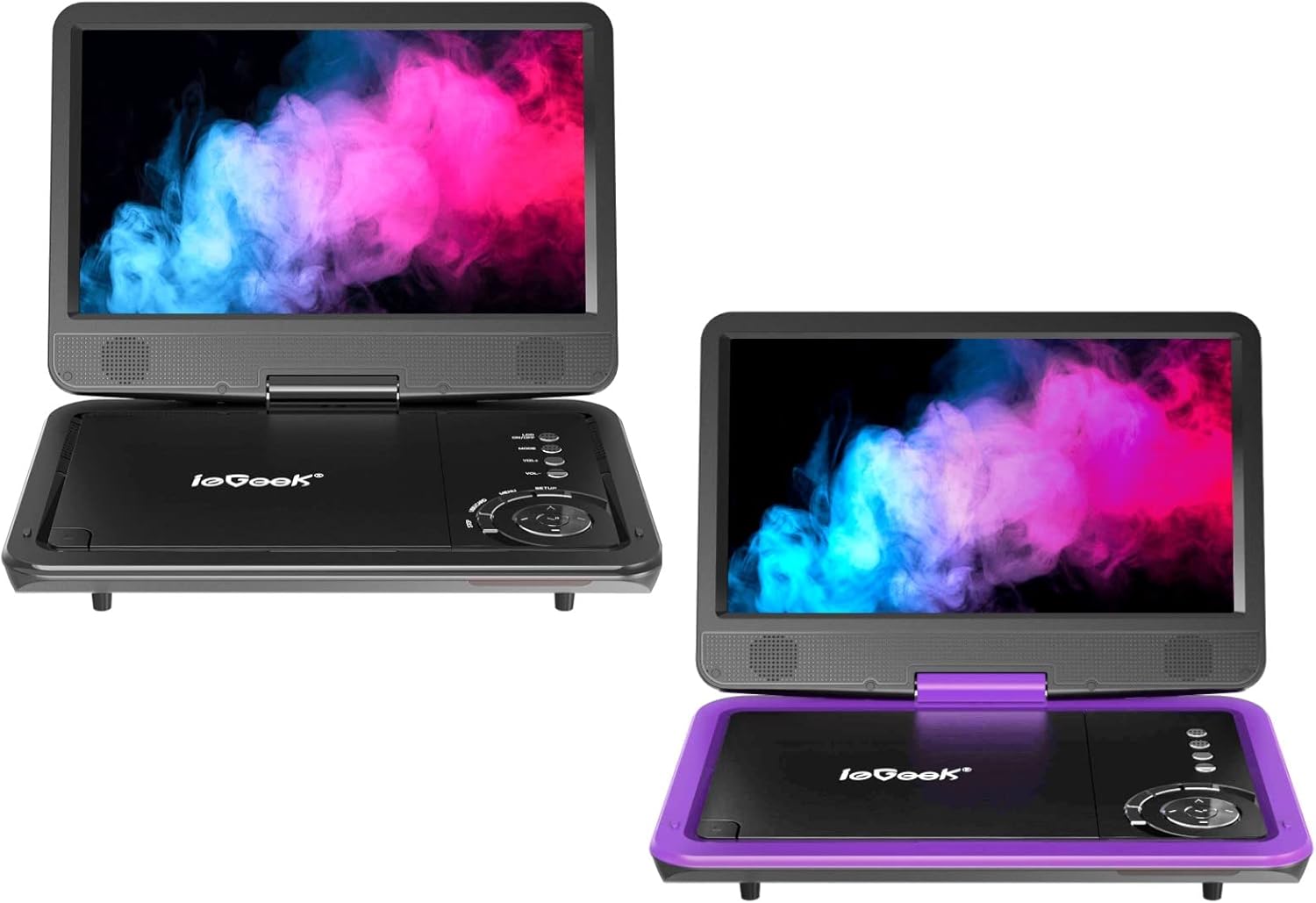 Amazon.com: ieGeek Purple and Black Portable DVD Player 12.5", with 10. ...