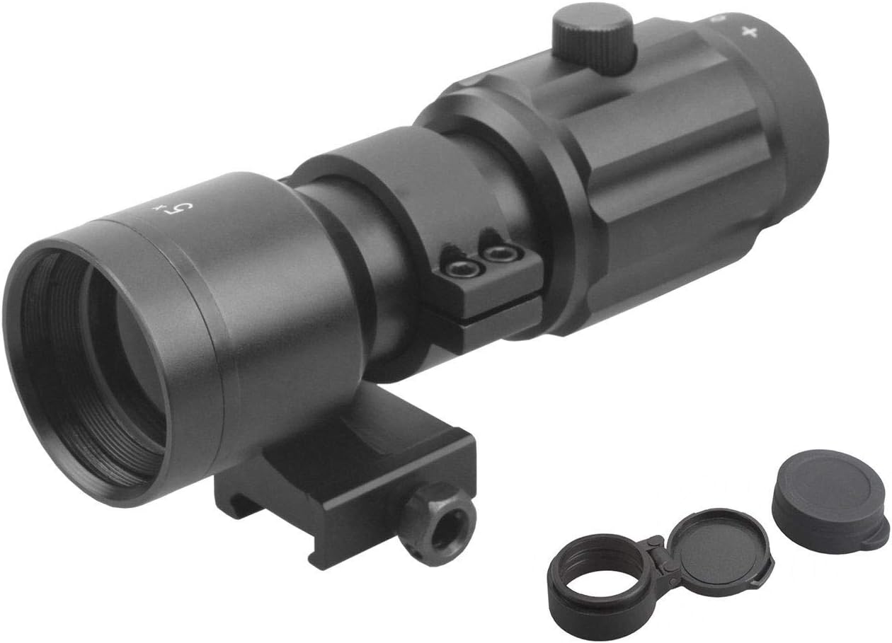 Amazon.com: Vector Optics 5X Tactical Maginifier with Flip-to-Side ...