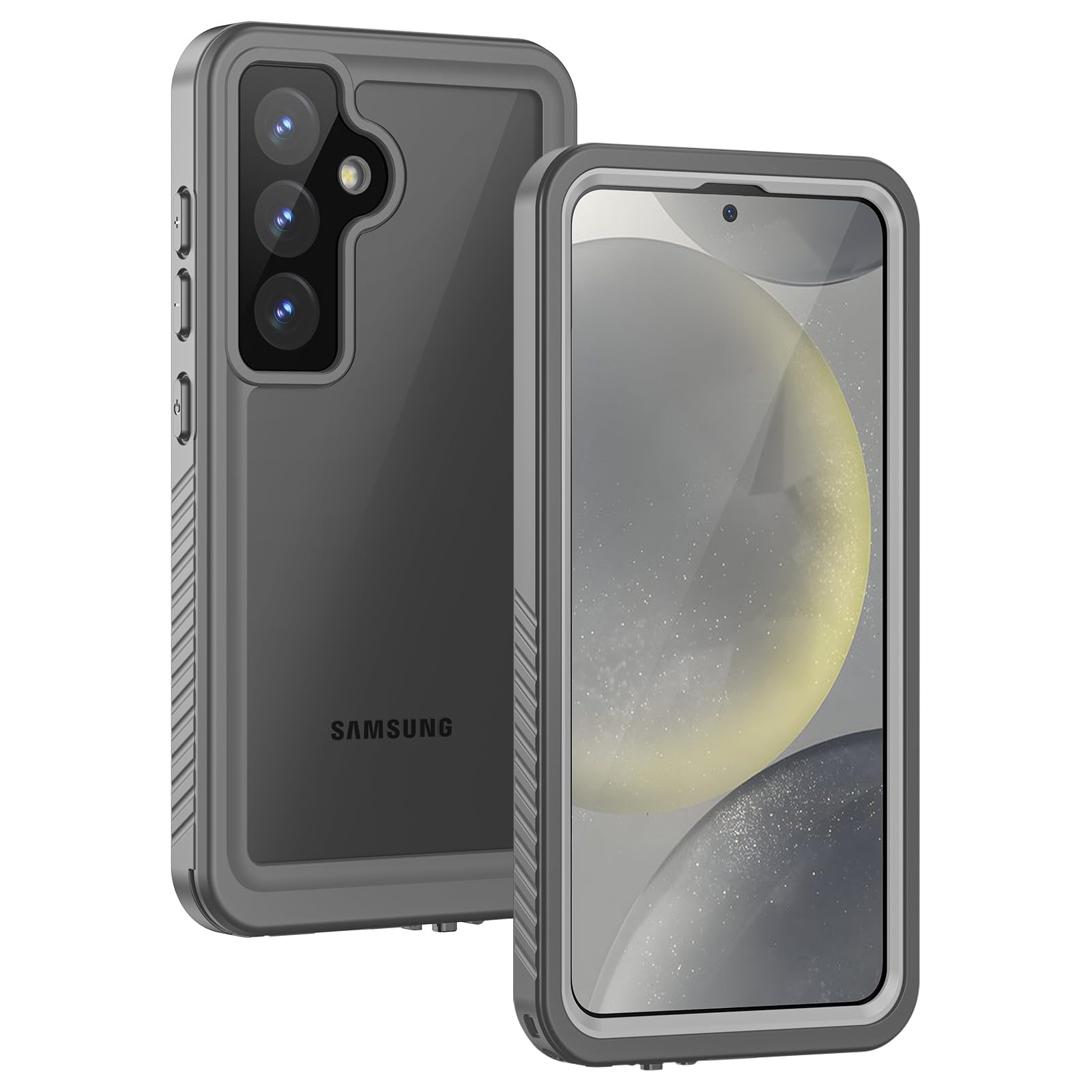 Amazon.com: Lanhiem for Samsung Galaxy S24+ Plus Case, IP68 Waterproof Dustproof Case with Built ...