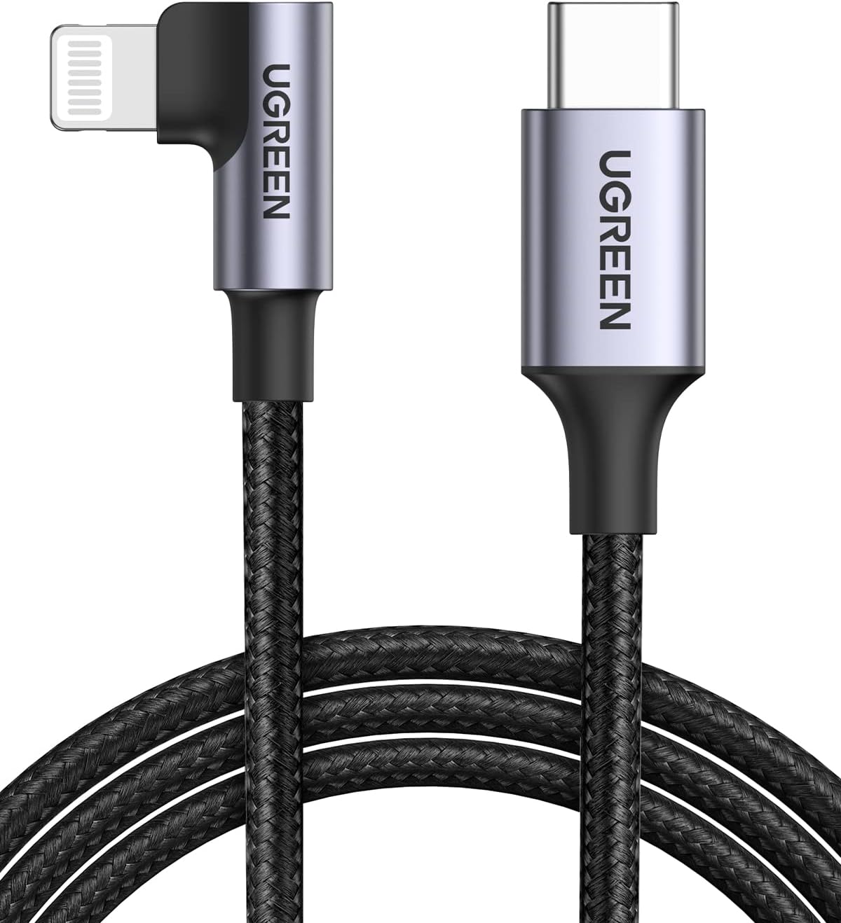 UGREEN USB to Lightning Cable 1M, Apple MFi Certified Nylon Braided ...