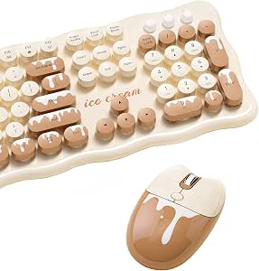 Amazon.com: TISHLED Wireless Keyboard and Mouse Combo, 104-Key Membrane ...
