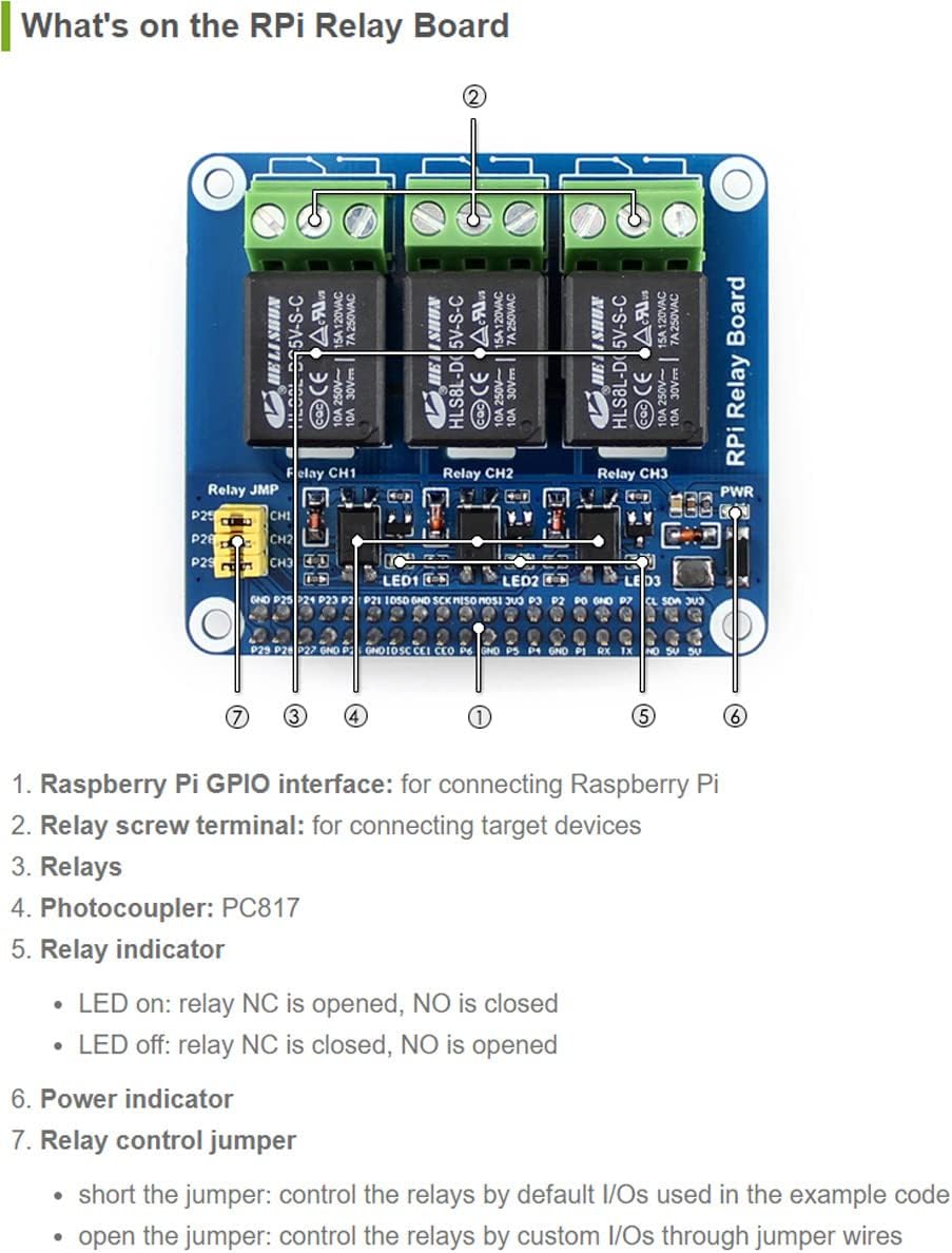 waveshare RPi Relay Board Module Kit User Manual
