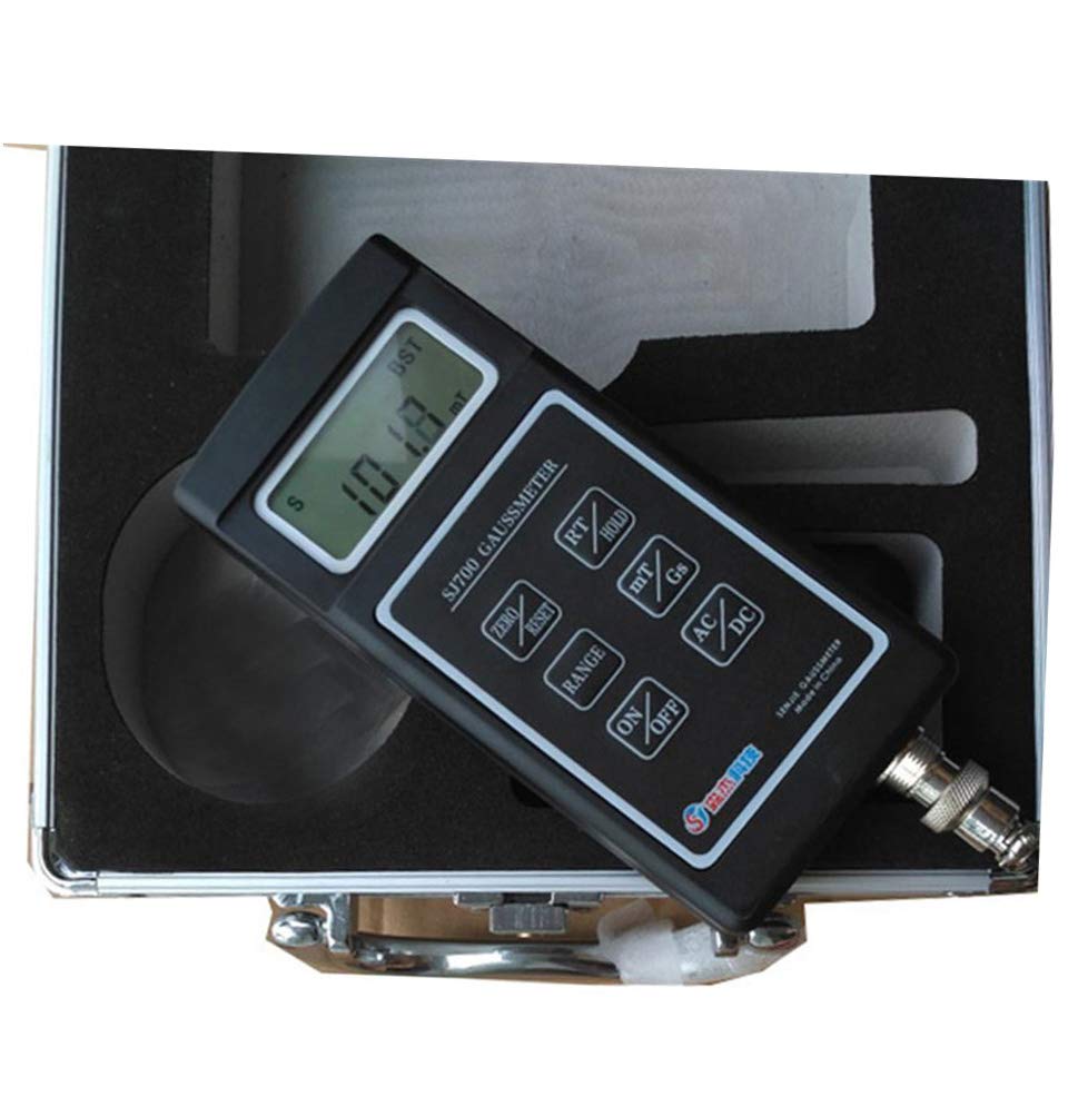 Digital Handheld Gauss Meter Teslameter Ac Dc Magnetic Field Tester ...