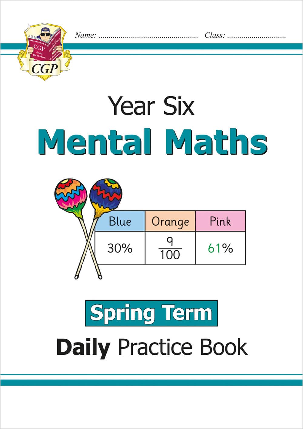 KS2 Mental Maths Year 6 Daily Practice Book: Spring Term (CGP Year 6 ...