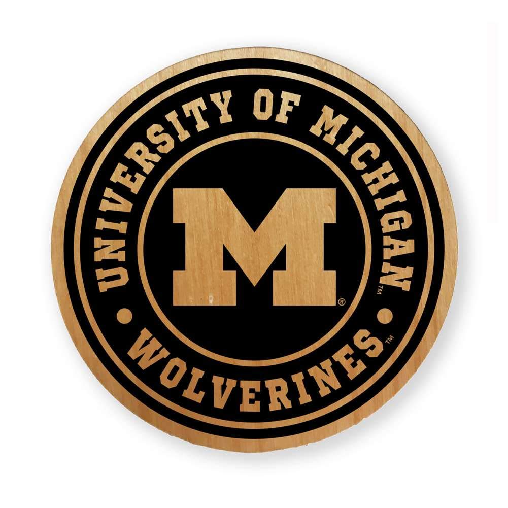 Amazon.com: Michigan Wolverines Alderwood Coasters - Set of 4 : Sports ...
