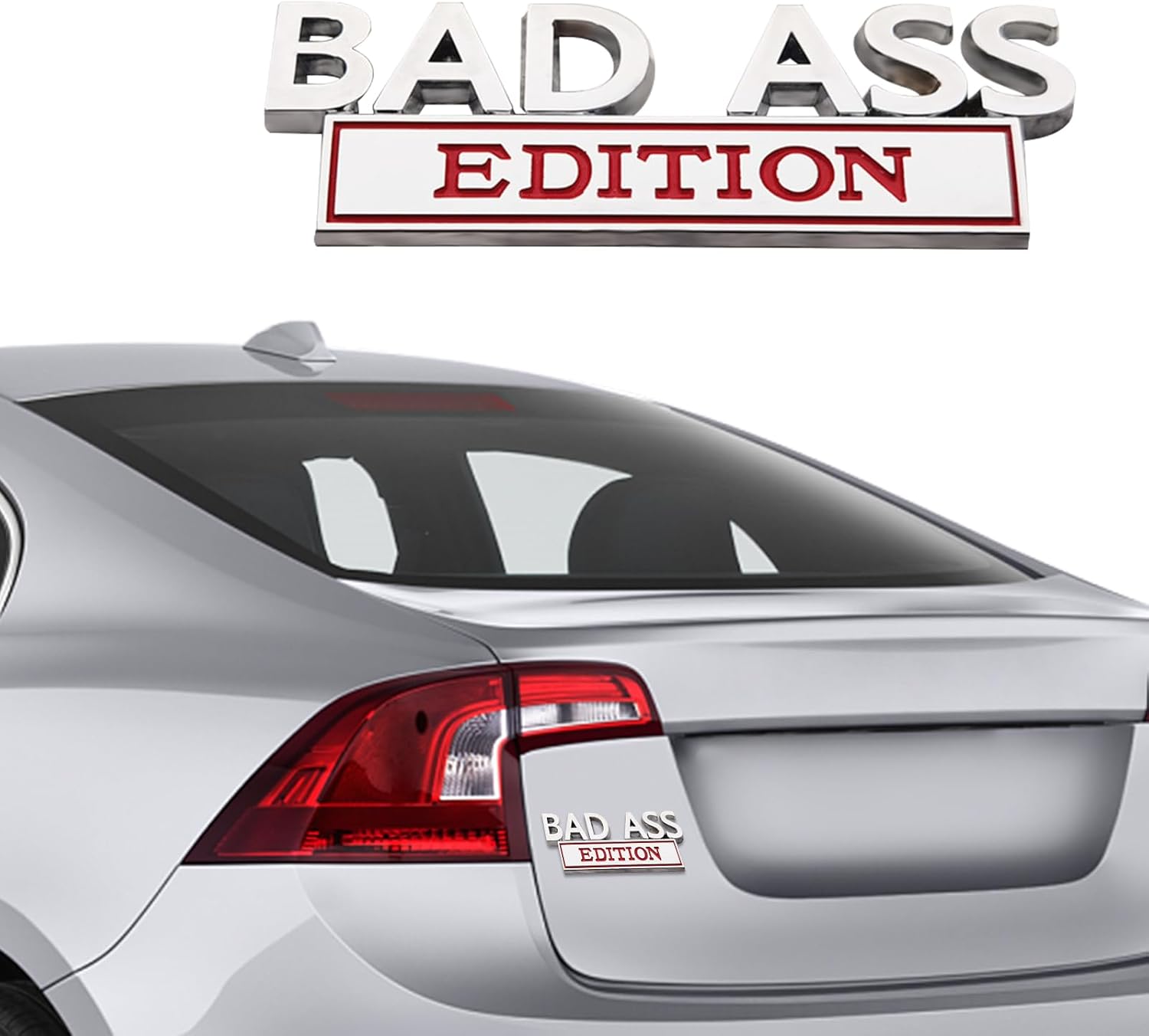 Amazon.com: Sodcay 1 PC Car Bad Ass Edition Badge, 3.9" x 1.3" 3D Anti ...