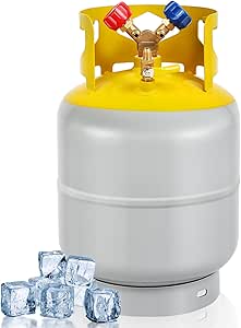 FAHKNS 30 LB Refrigerant Recovery Tank HVAC Freon Refrigerant Cylinder ...