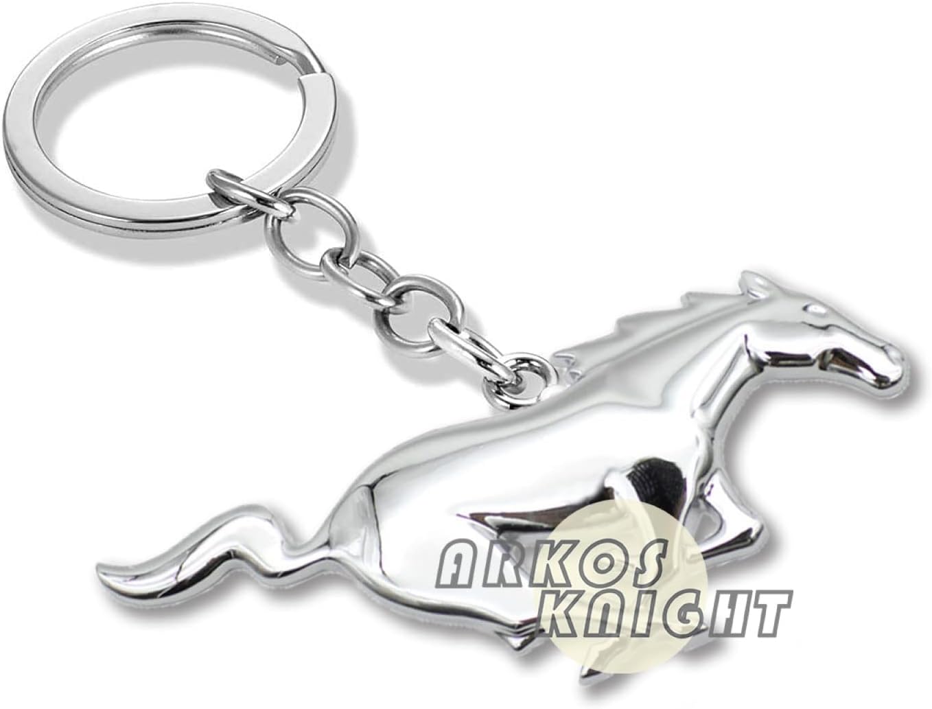 Amazon.com: iPick Image Made for Ford Mustang Tri-Bar Chrome Finish ...