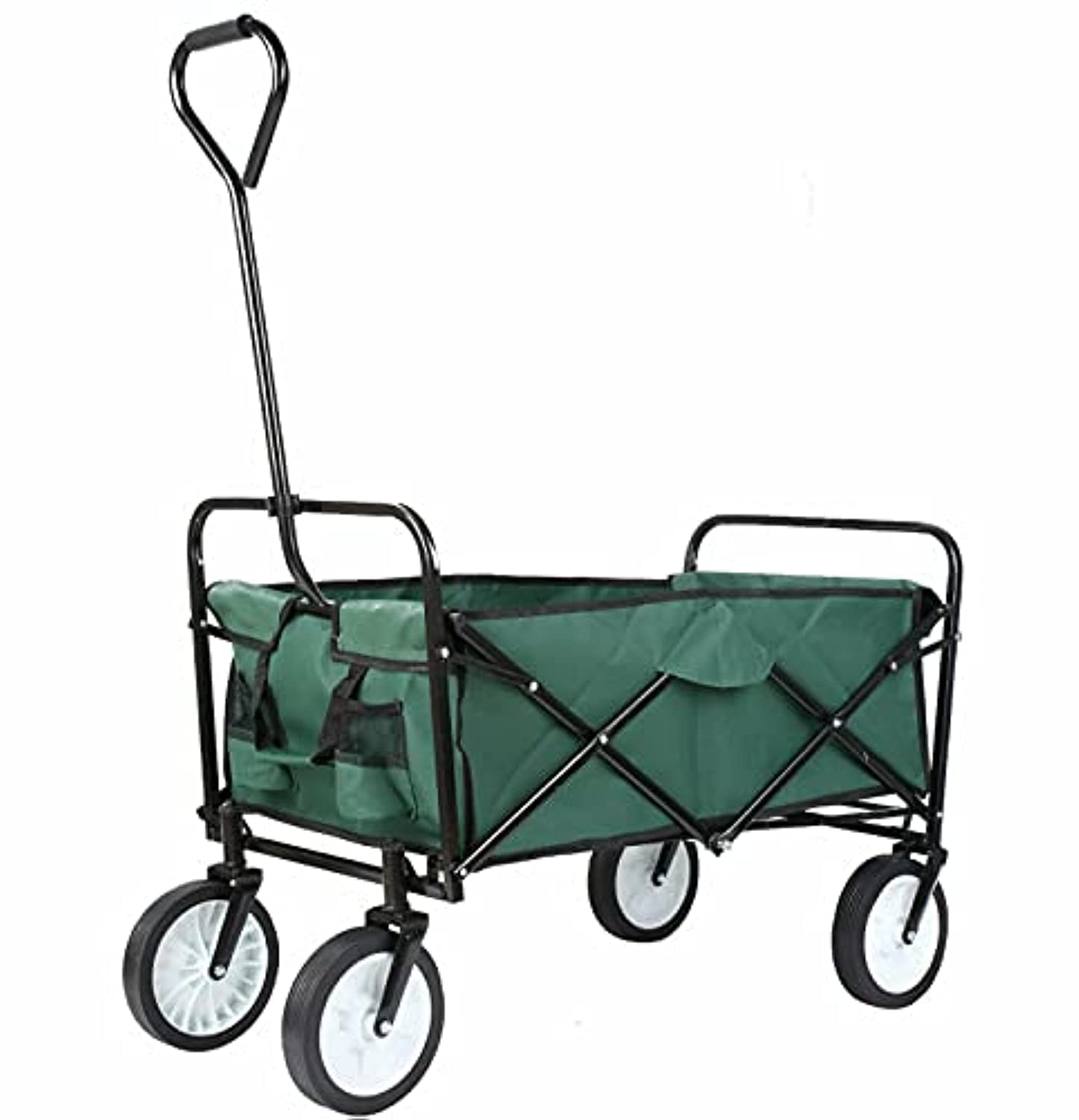 Folding Wagons With Wheels Collapsible Multi Use Utility Cart Wheels ...