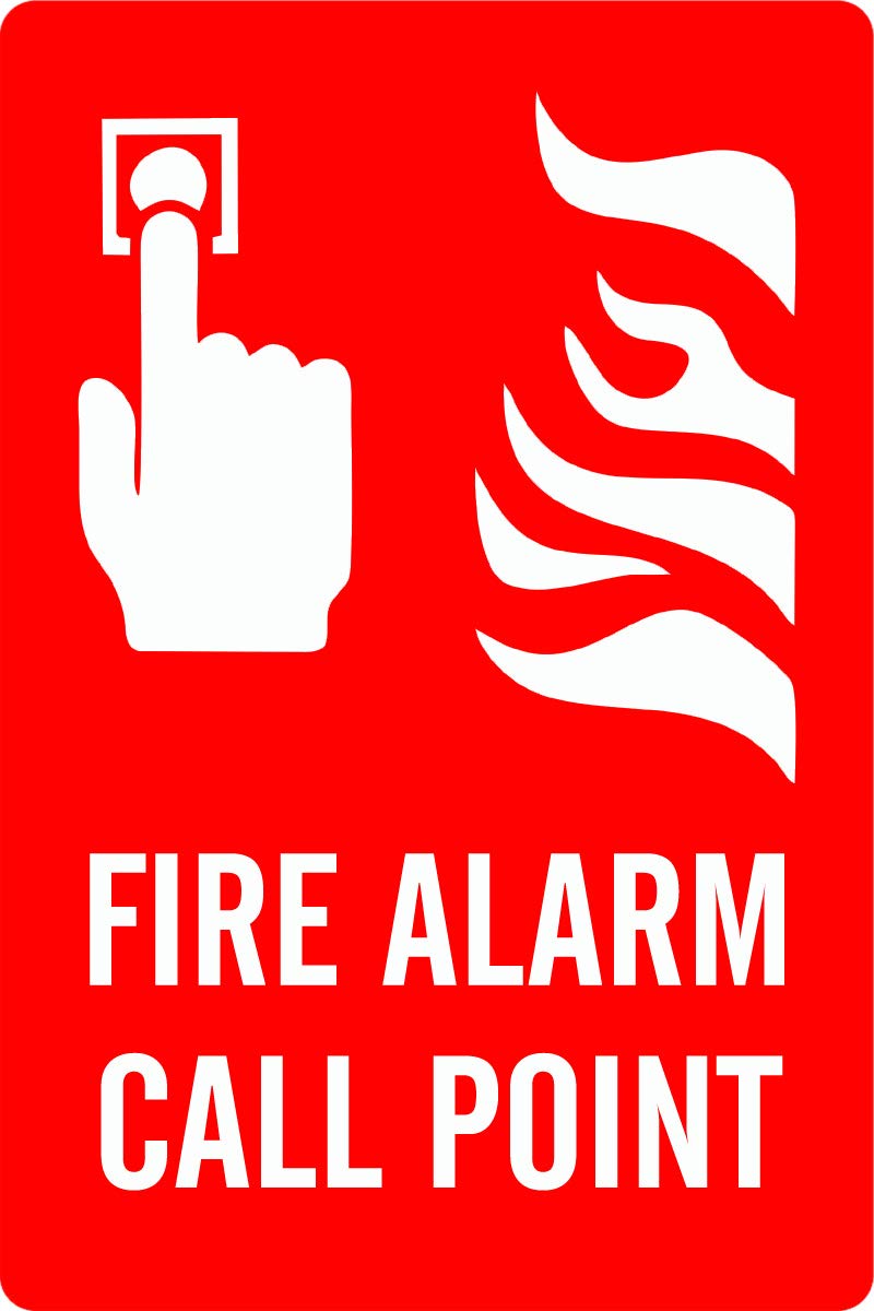 FIRE ALARM CALL POINT SIGN (6 inches X 4 inches) Foam Board : Amazon.in ...