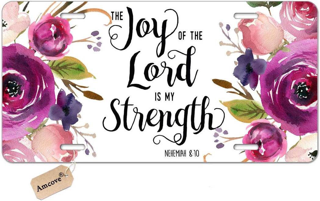 Amazon.com: Tobe Yours License Plate Cover Bible Page Verse She is ...