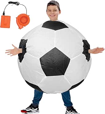Lixuhdyu Inflatable Soccer Costume - Funny Halloween Inflatable Costume ...