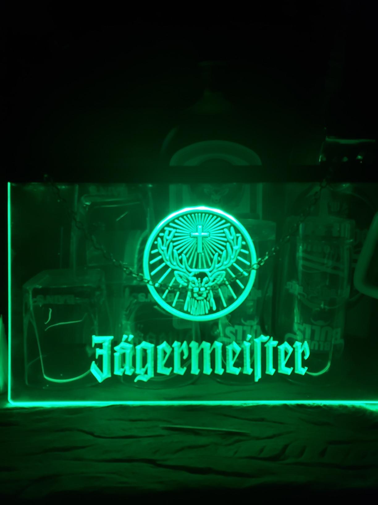 Amazon.com: Bayyon Jagermeister Deer head LED Neon Sign Green 12x8Inch