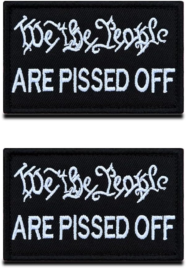 Amazon.com: 2 PCS We The People are Pissed Off Funny Patch Tactical ...