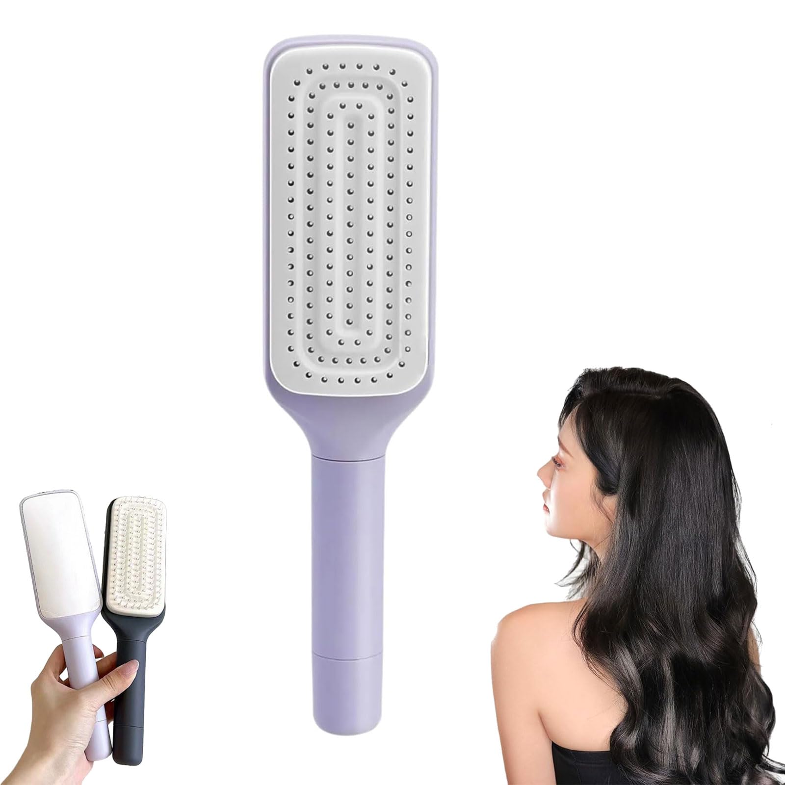 Amazon.com : Bristleflex Brush,Brush Master Self Cleaning Hair Brush ...