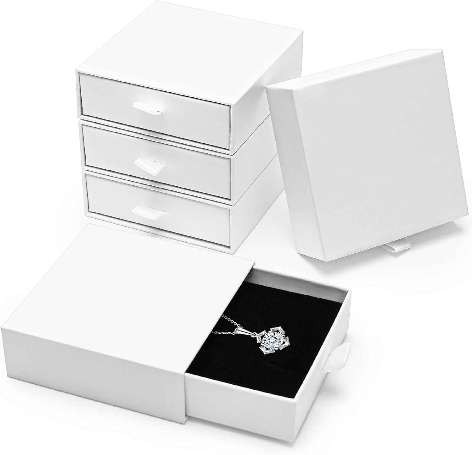 Amazon.com: Mirgrmle Jewelry Box, 5Pcs Jewelry Boxes for Women 3.5×3 ...